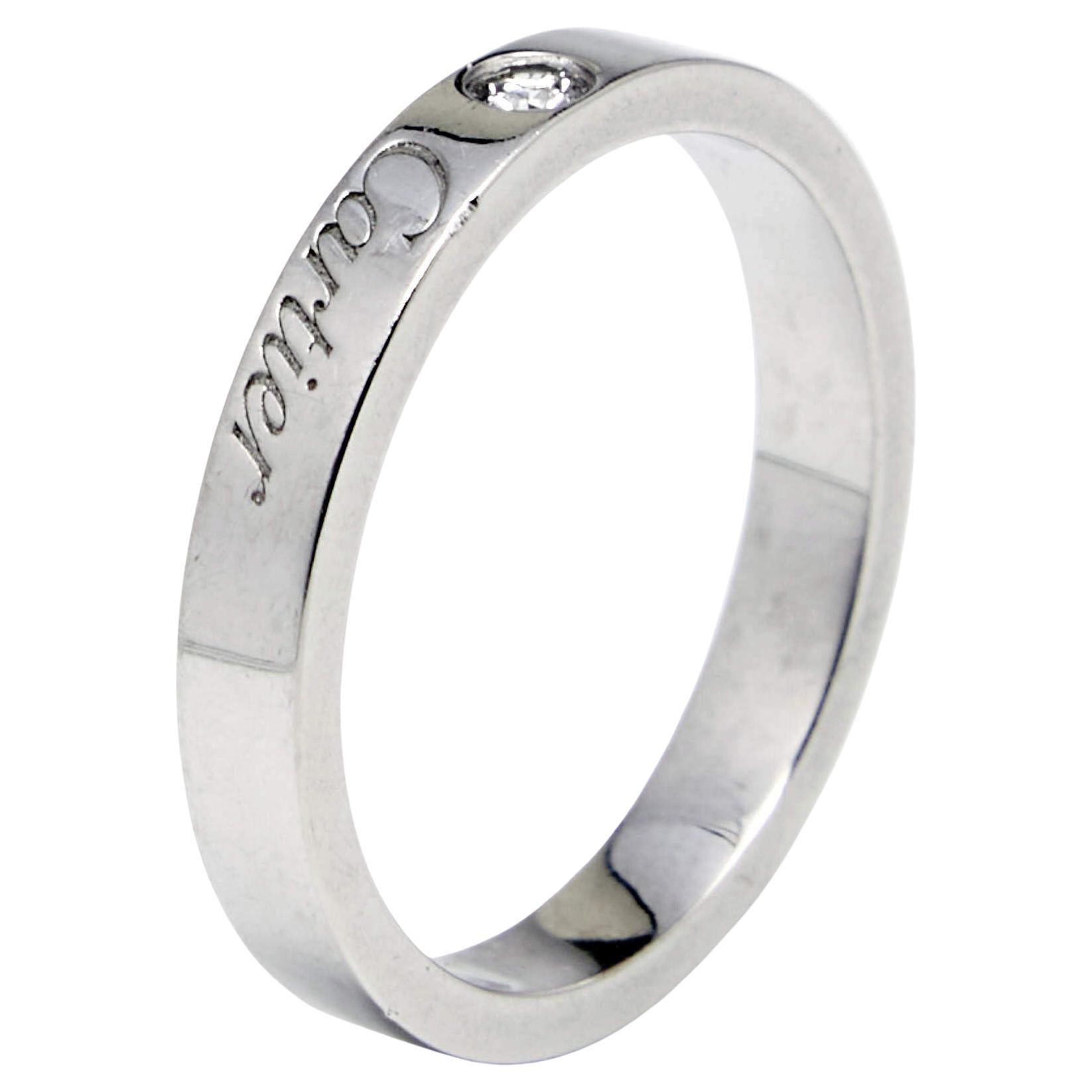 Cartier Logo de Cartier Diamond Gold Band Ring at 1stDibs | cartier ...