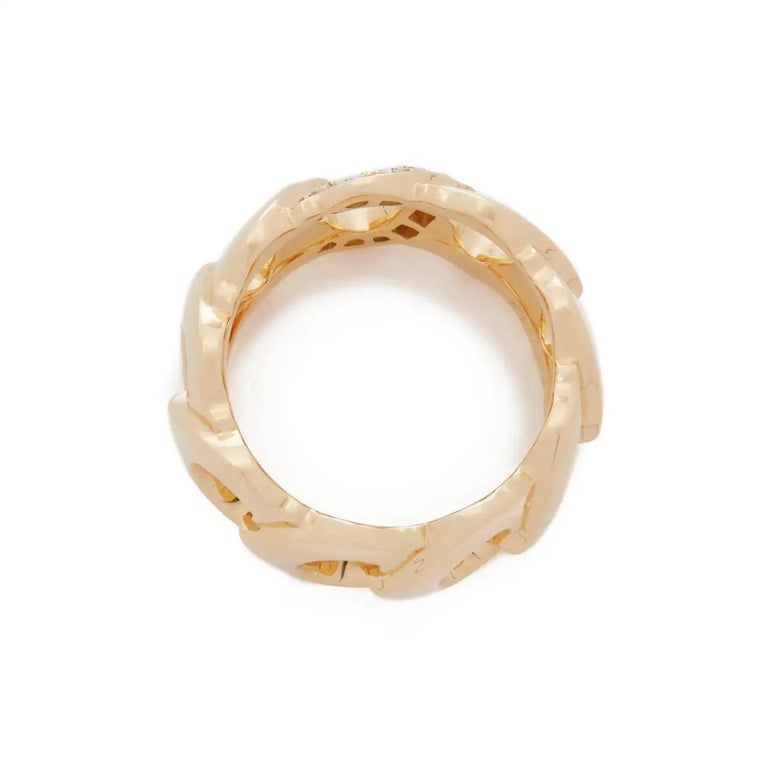 Cartier C De Cartier 18k Yellow Gold Diamond Ring at 1stDibs