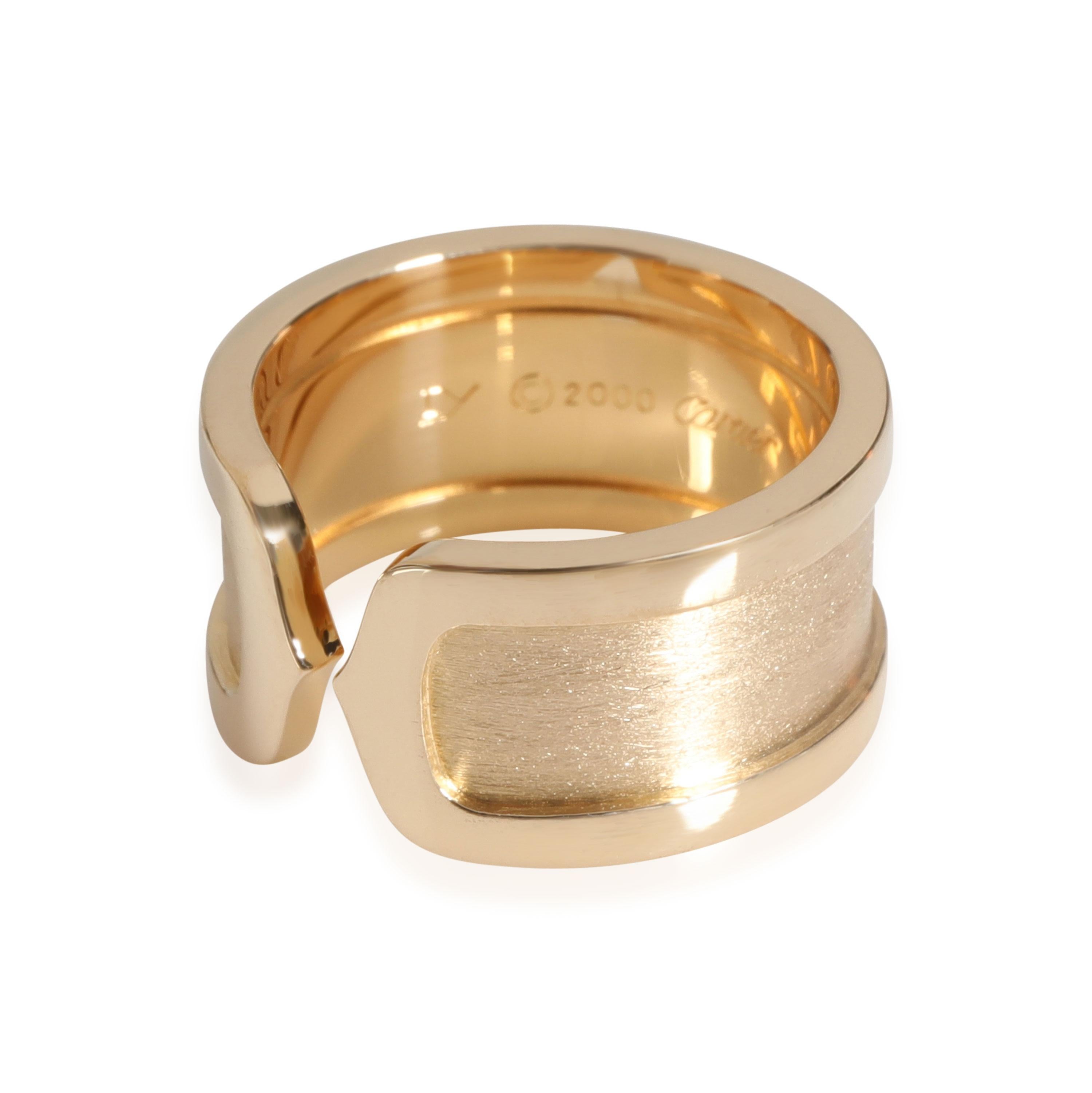 Cartier C de Cartier Band in 18k Yellow Gold For Sale at 1stDibs ...