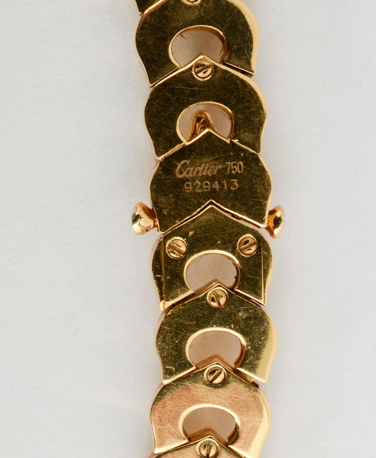 Cartier C de Cartier Gold Choker Necklace at 1stDibs