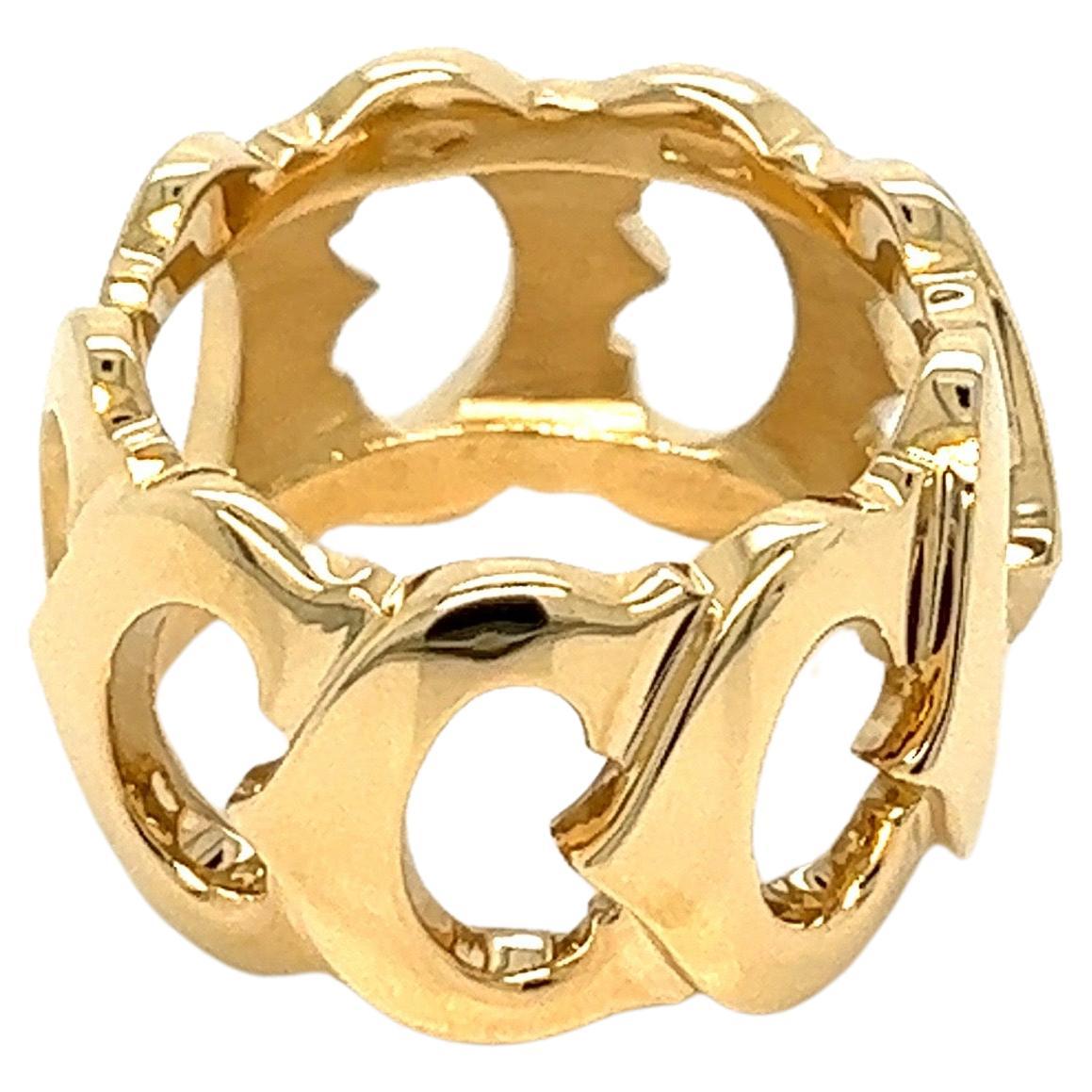 Cartier C De Cartier White Gold Ring at 1stDibs