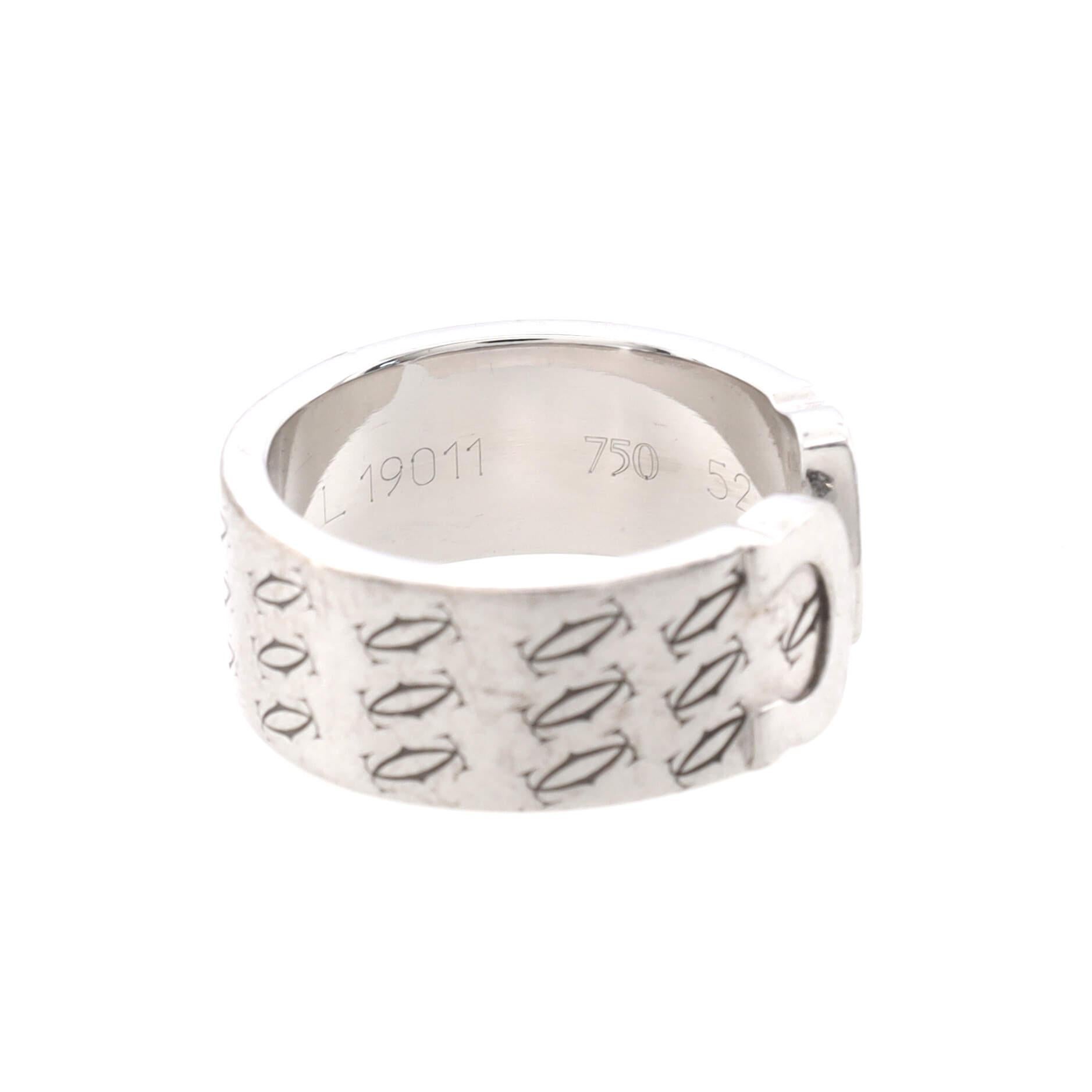 Cartier C De Cartier Happy Birthday Ring 18k White Gold at 1stDibs