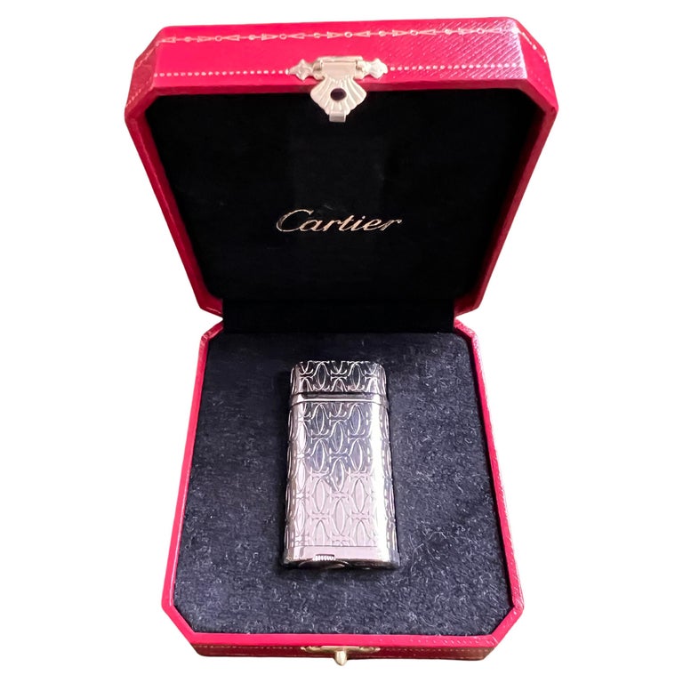 Cartier C De Cartier Logo Silver and Palladium Finish For Sale at 1stDibs