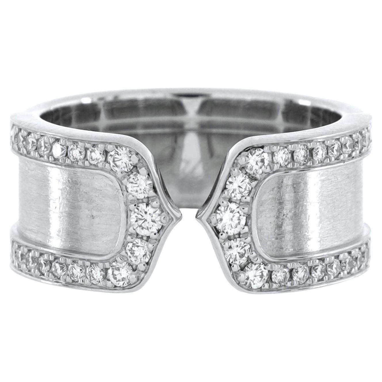 CARTIER Signature CC Ring with Diamonds at 1stDibs | cartier cc ring ...
