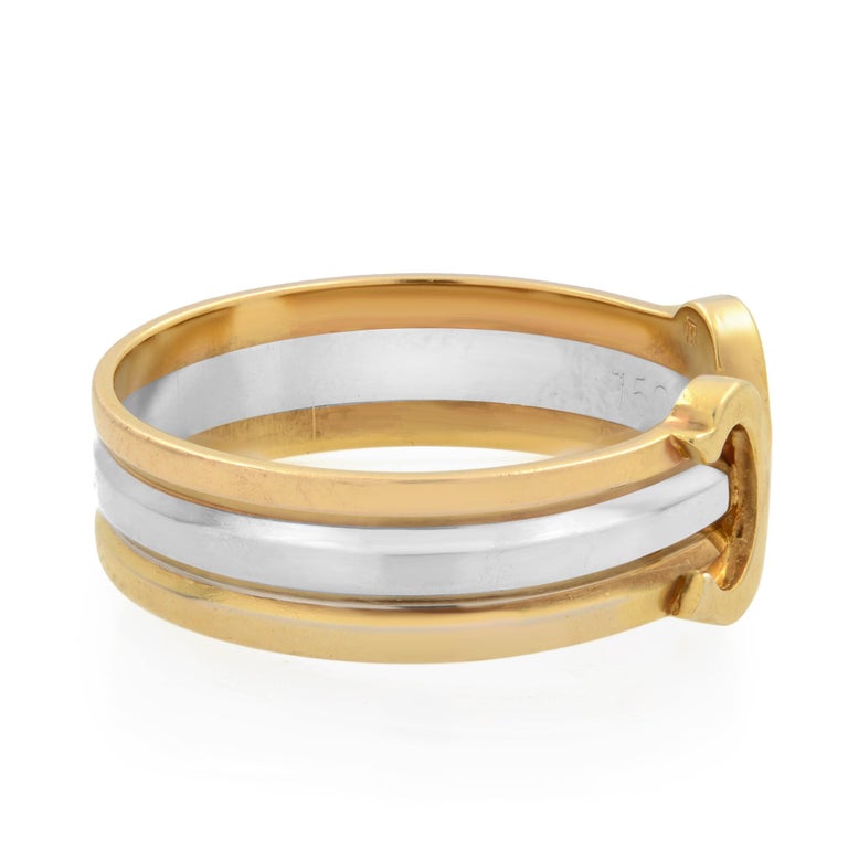 Cartier C De Cartier Ring Tri Color 18K Gold at 1stDibs