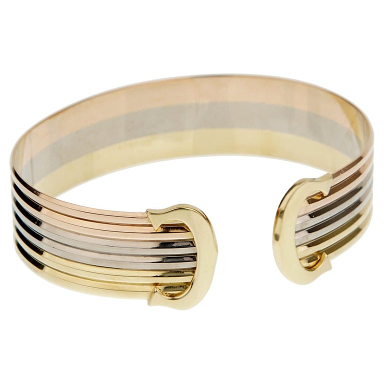 Cartier C de Cartier Trinity Cuff Bangle Bracelet at 1stDibs