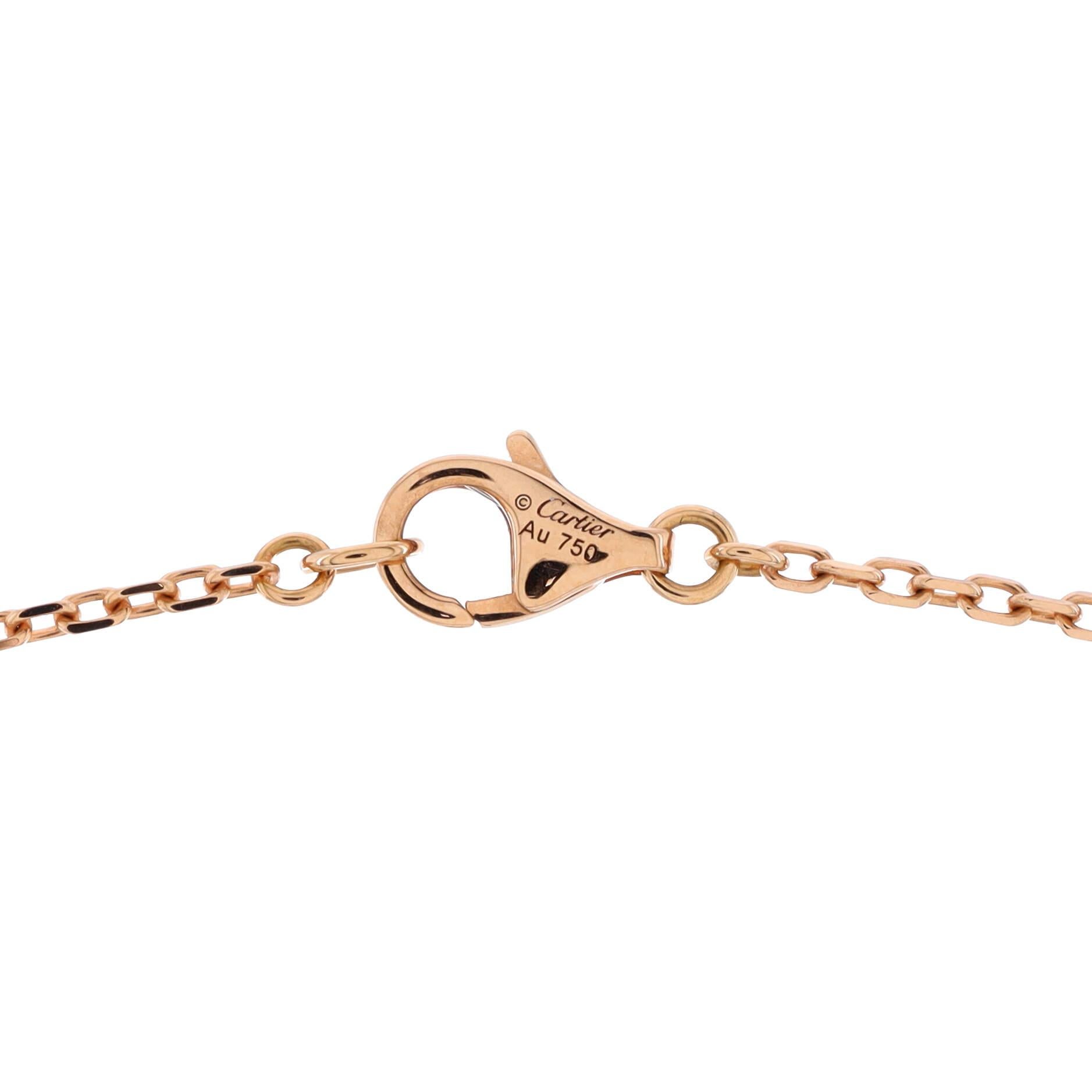 Cartier C Heart de Cartier Pendant Necklace 18K Rose Gold with Diamond ...
