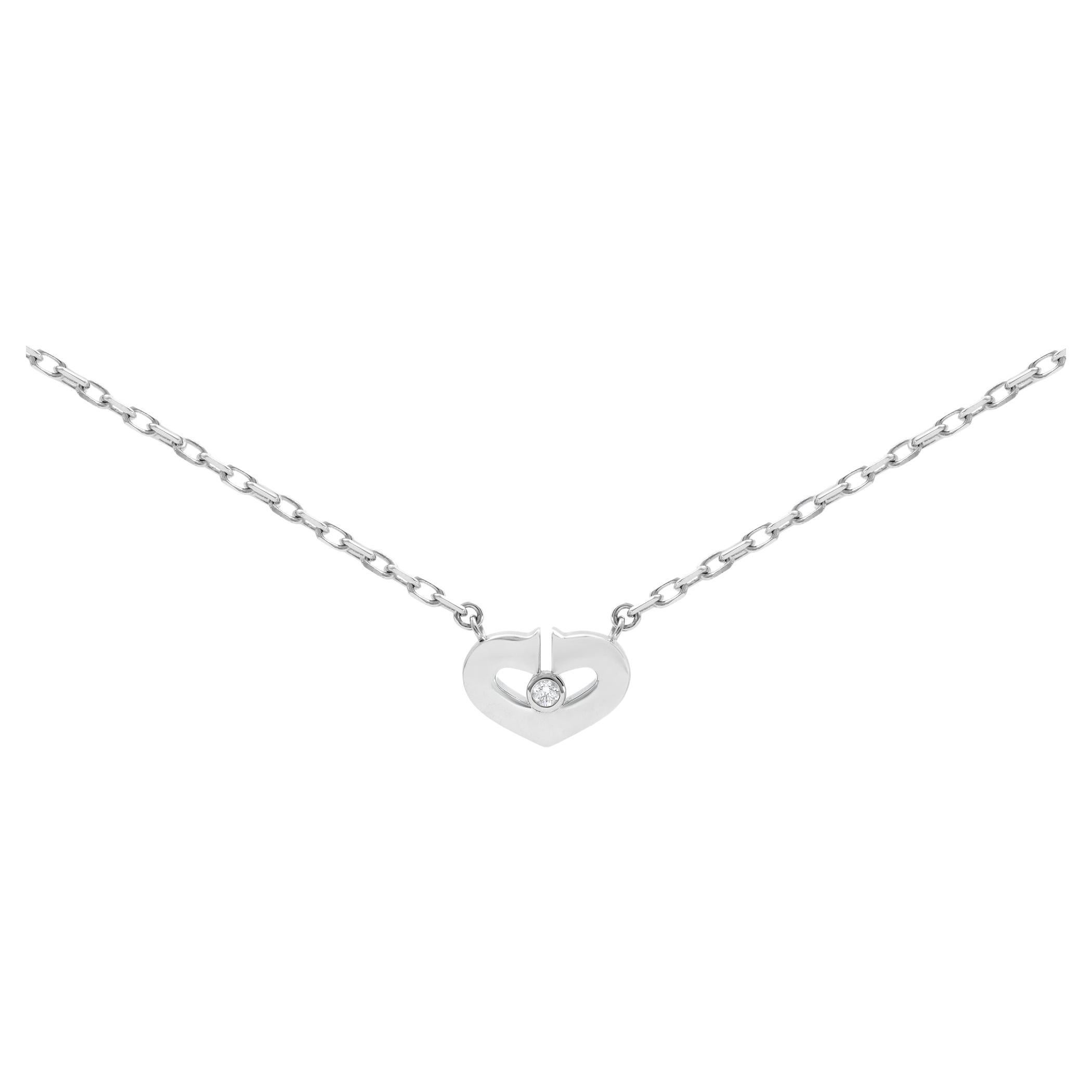 Cartier 18K Tri Color Gold Trinity Diamond Panthere Pendant Necklace 0 ...