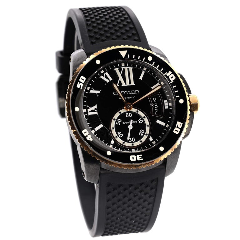 Cartier Calibre de Cartier Automatic Watch PVD Stainless Steel with ...