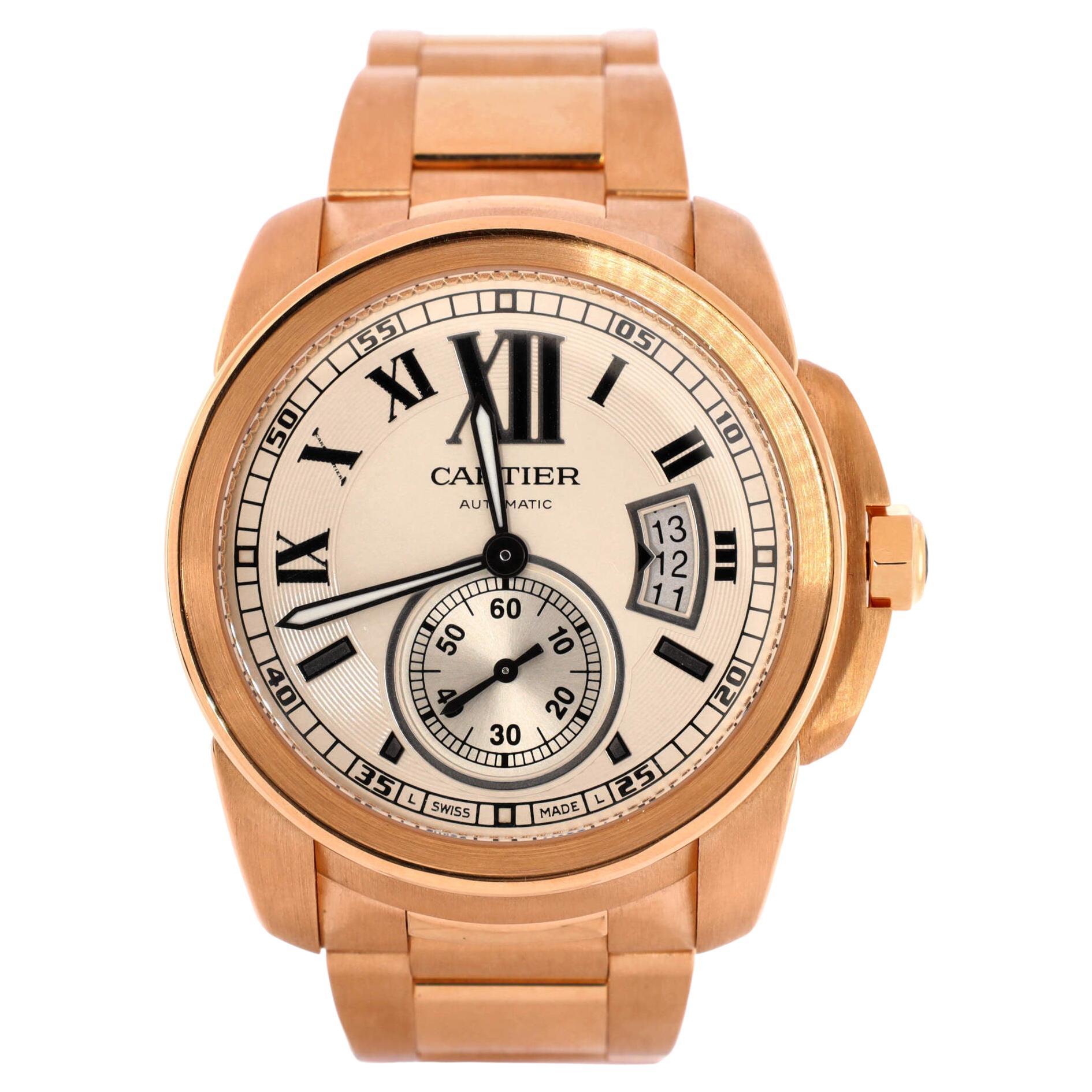 Cartier Calibre De Cartier Diver Watch Automatic Box For Sale at 1stDibs