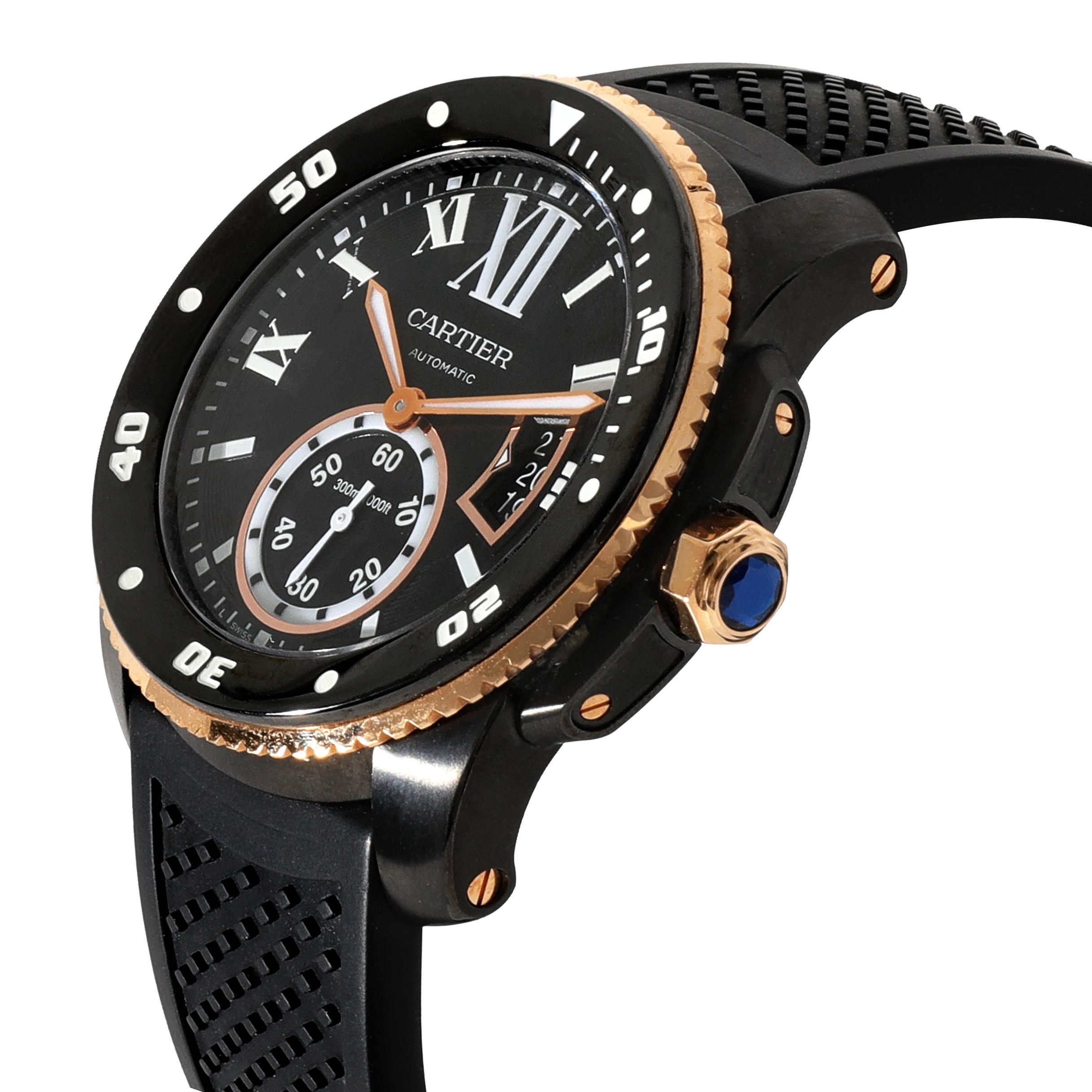 Cartier Calibre De Cartier Diver W2CA0004 Men's Watch in 18 Karat For ...