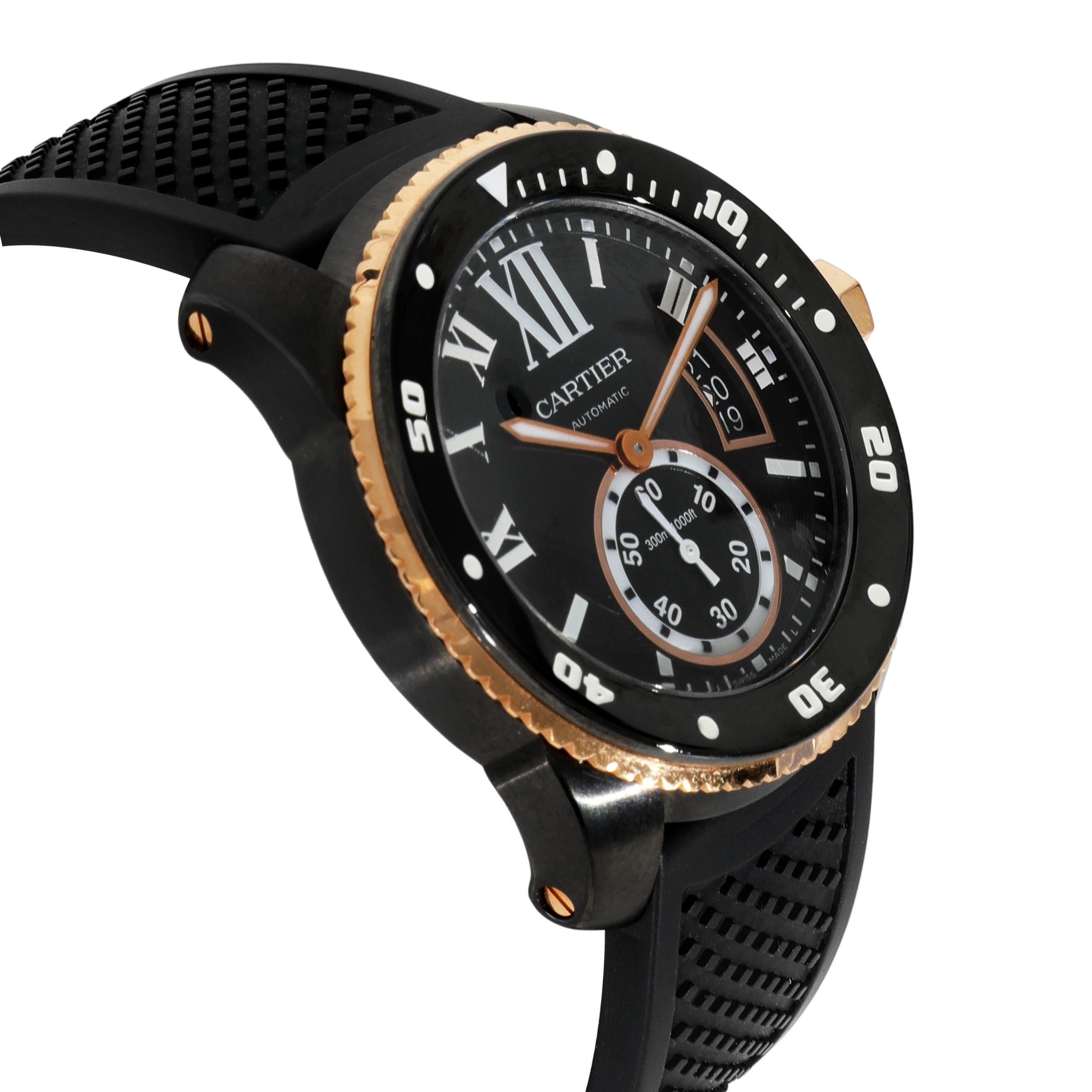 Cartier Calibre De Cartier Diver W2CA0004 Men's Watch in 18 Karat For ...