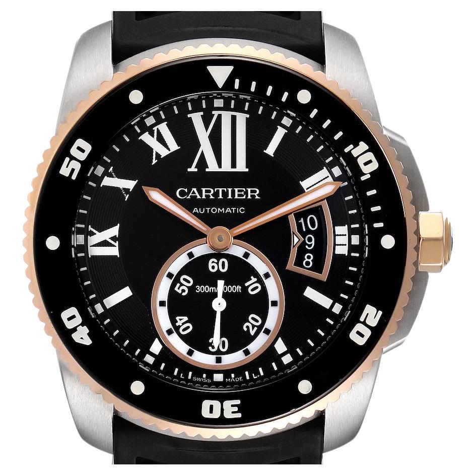 Cartier Calibre Silver Dial Steel Men's Watch W7100037 Box Papers For ...