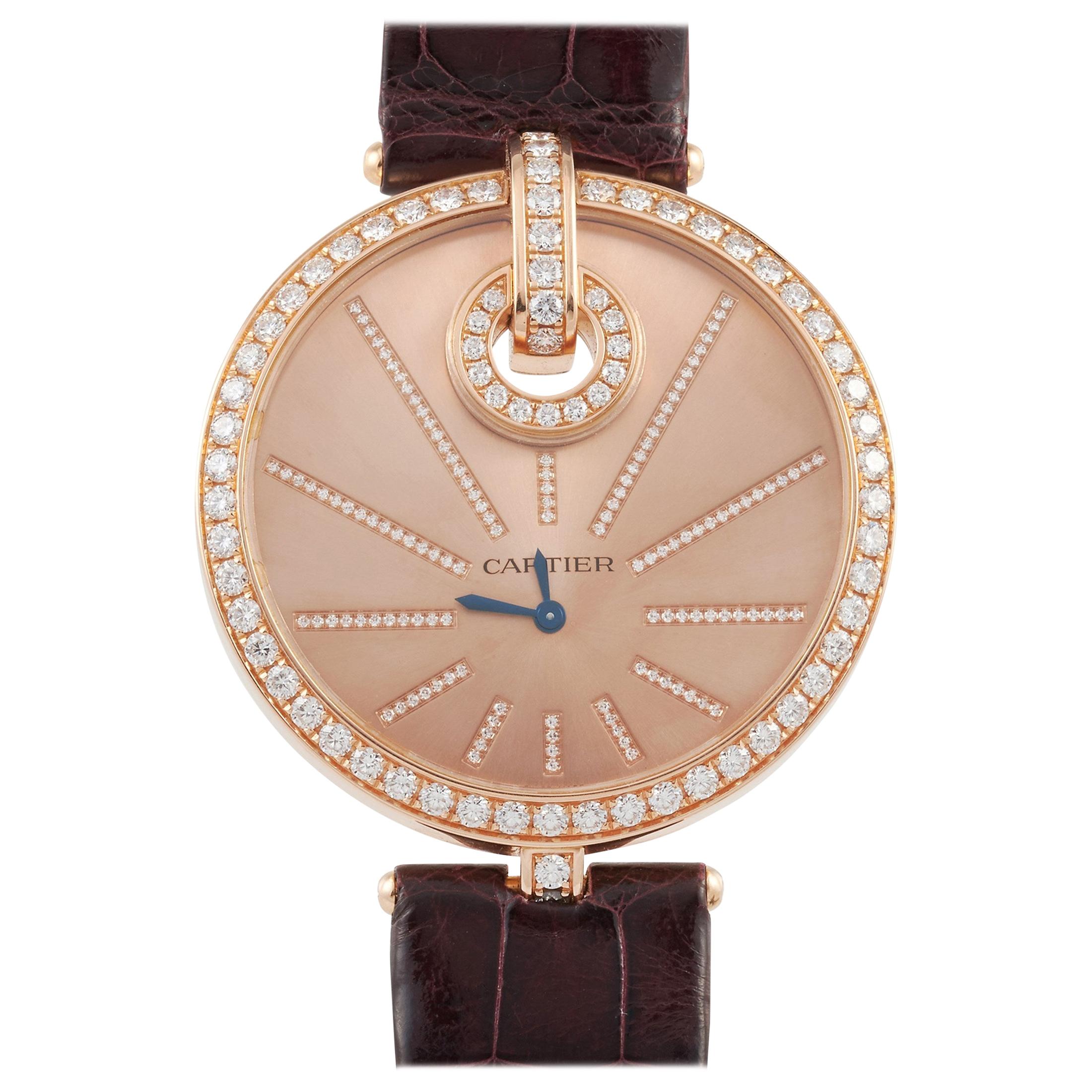 Vintage Cartier France Crash 18 Karat Rose Gold Watch circa 1993 at ...