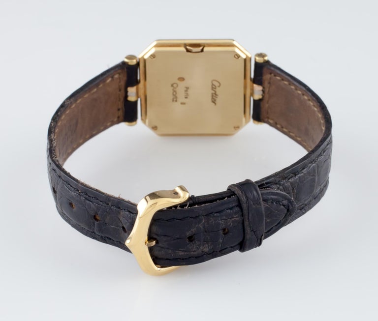 Cartier Ceinture Women's 18k Tri-Gold Quartz Watch w/ Original Leather ...