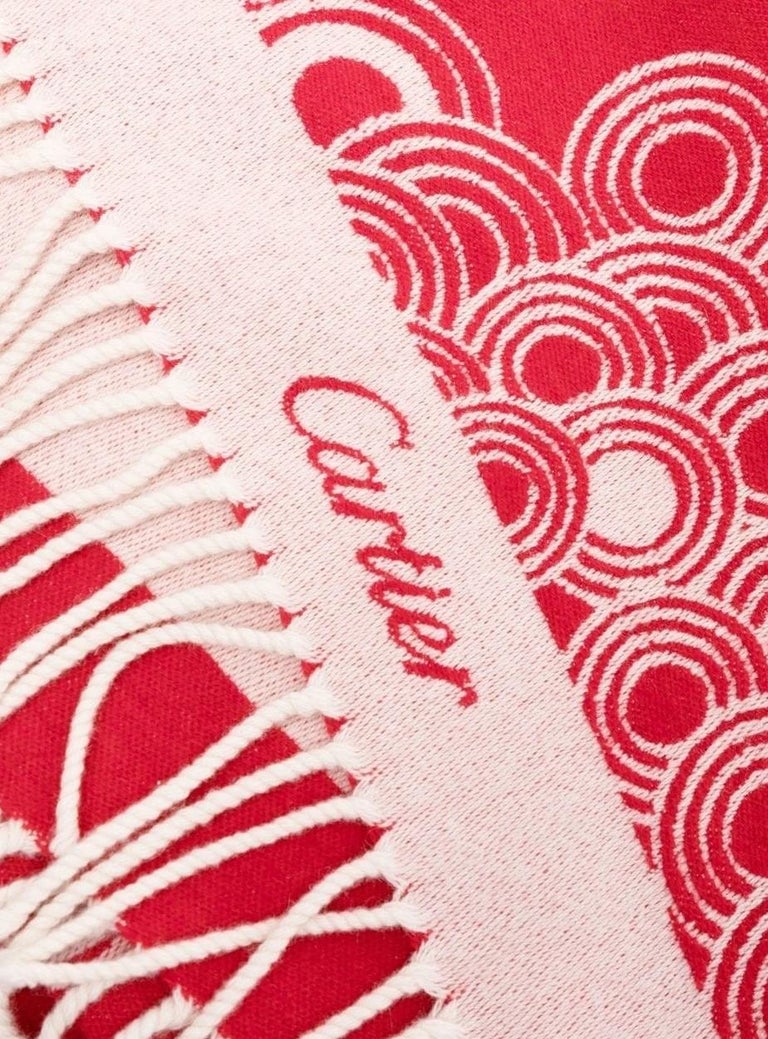 Cartier Circular Pattern Stole For Sale at 1stDibs