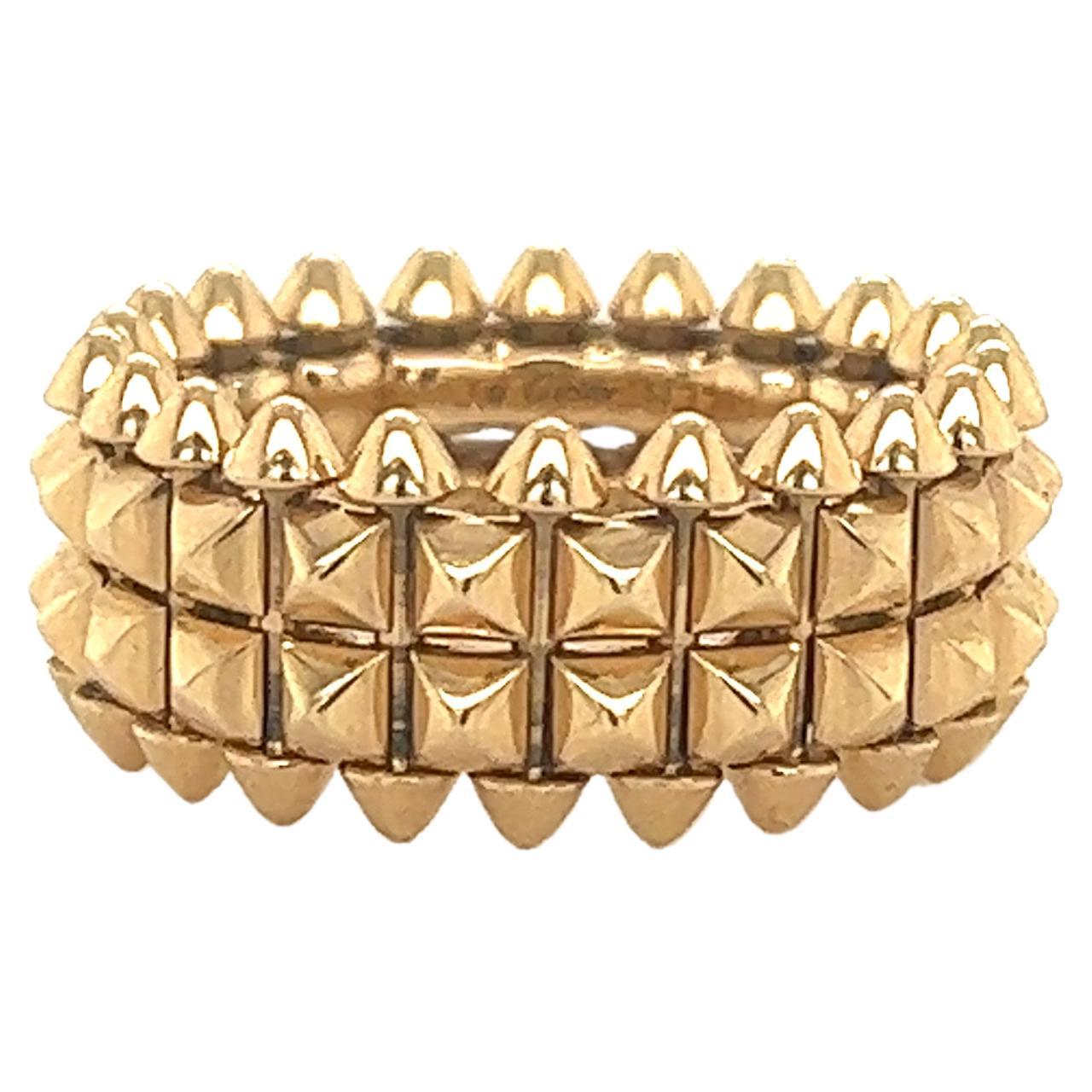 Cartier Clash De Cartier Ring Yellow Gold Double Row Size 52 For Sale ...