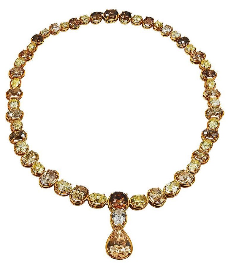 Cartier Colored Diamond Necklace For Sale at 1stDibs | colored diamond ...