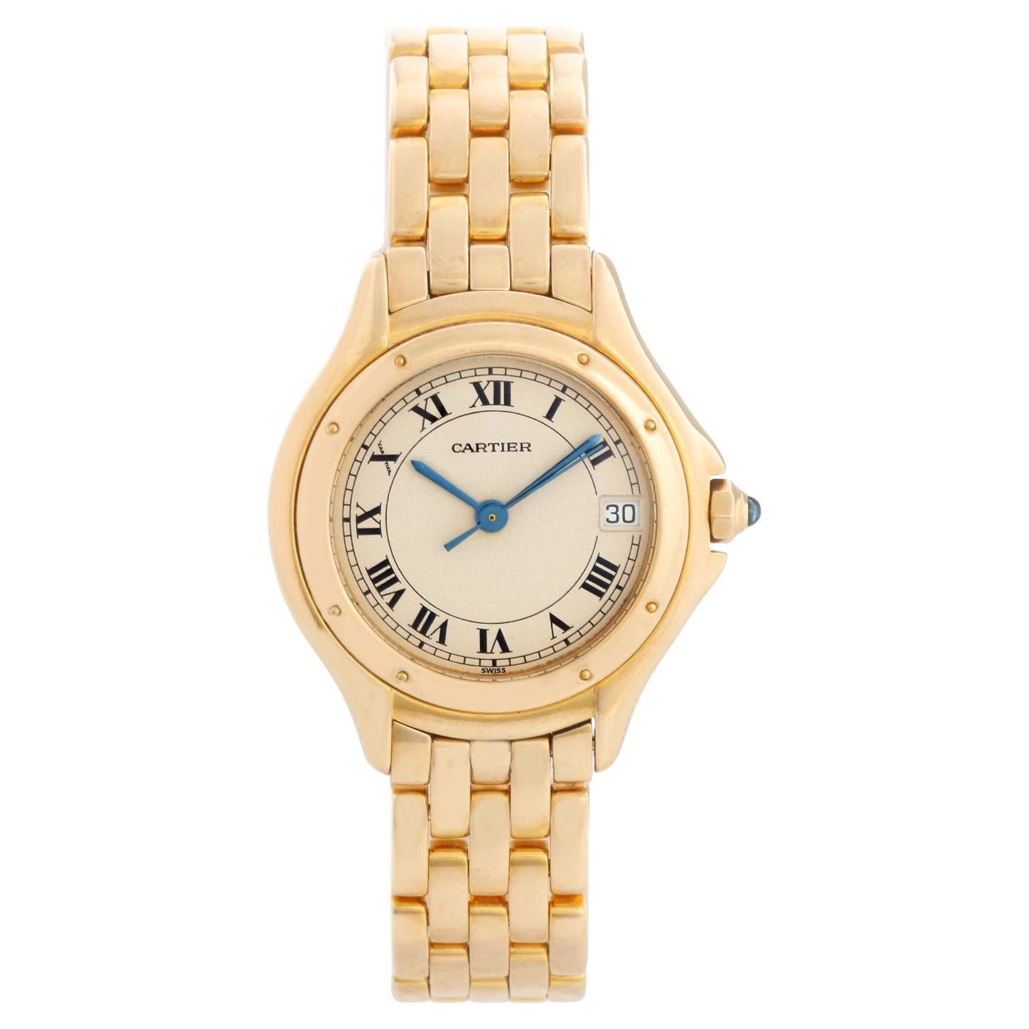 Cartier Paris Tankissime Ladies Quartz Yellow Gold Watch Ref 2800 at ...