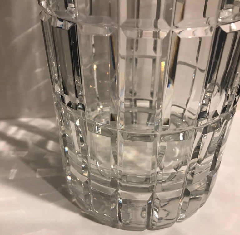 Cartier Cylindrical Crystal Vase For Sale at 1stDibs