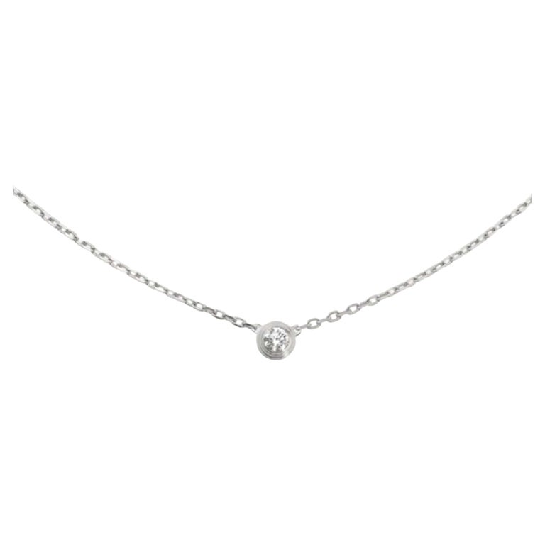 Cartier Collier D'amour en or blanc 18 carats et diamants En vente sur ...