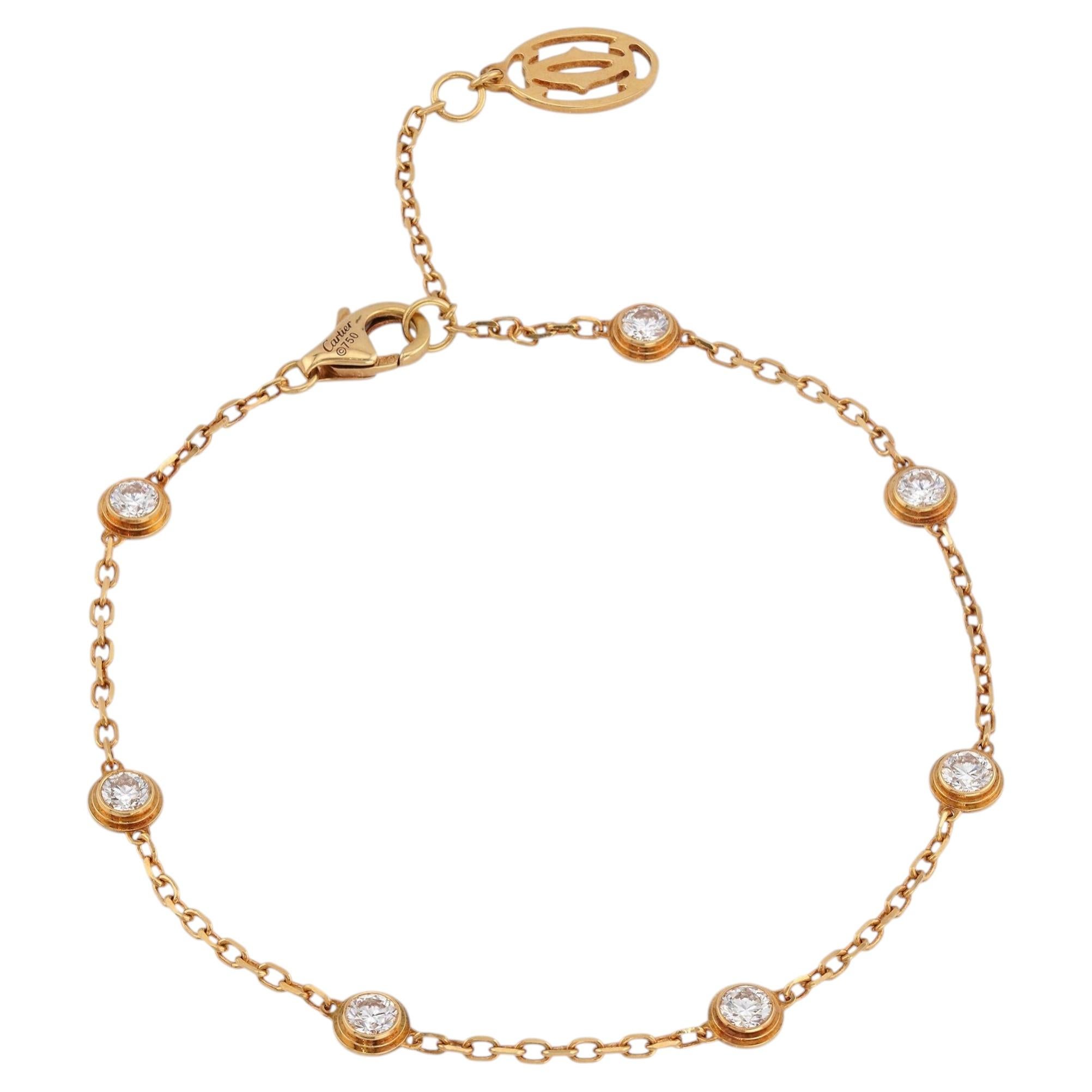 Cartier Paris Georges LEnfant Diamond 18K Gold Vintage Curb Link Unisex ...