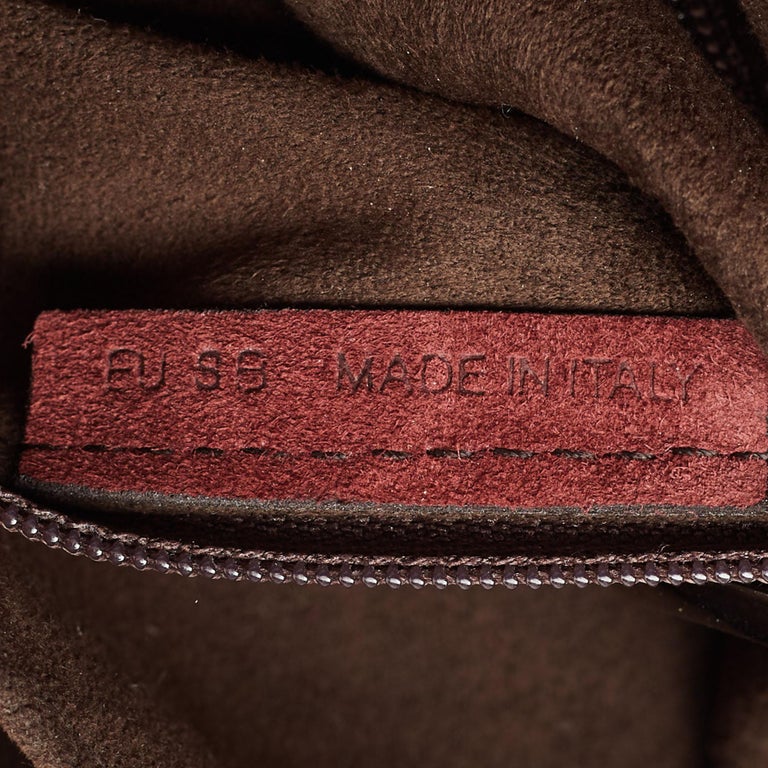 Cartier Dark Brown Patent Leather And Suede Classic Feminine Line Chain ...