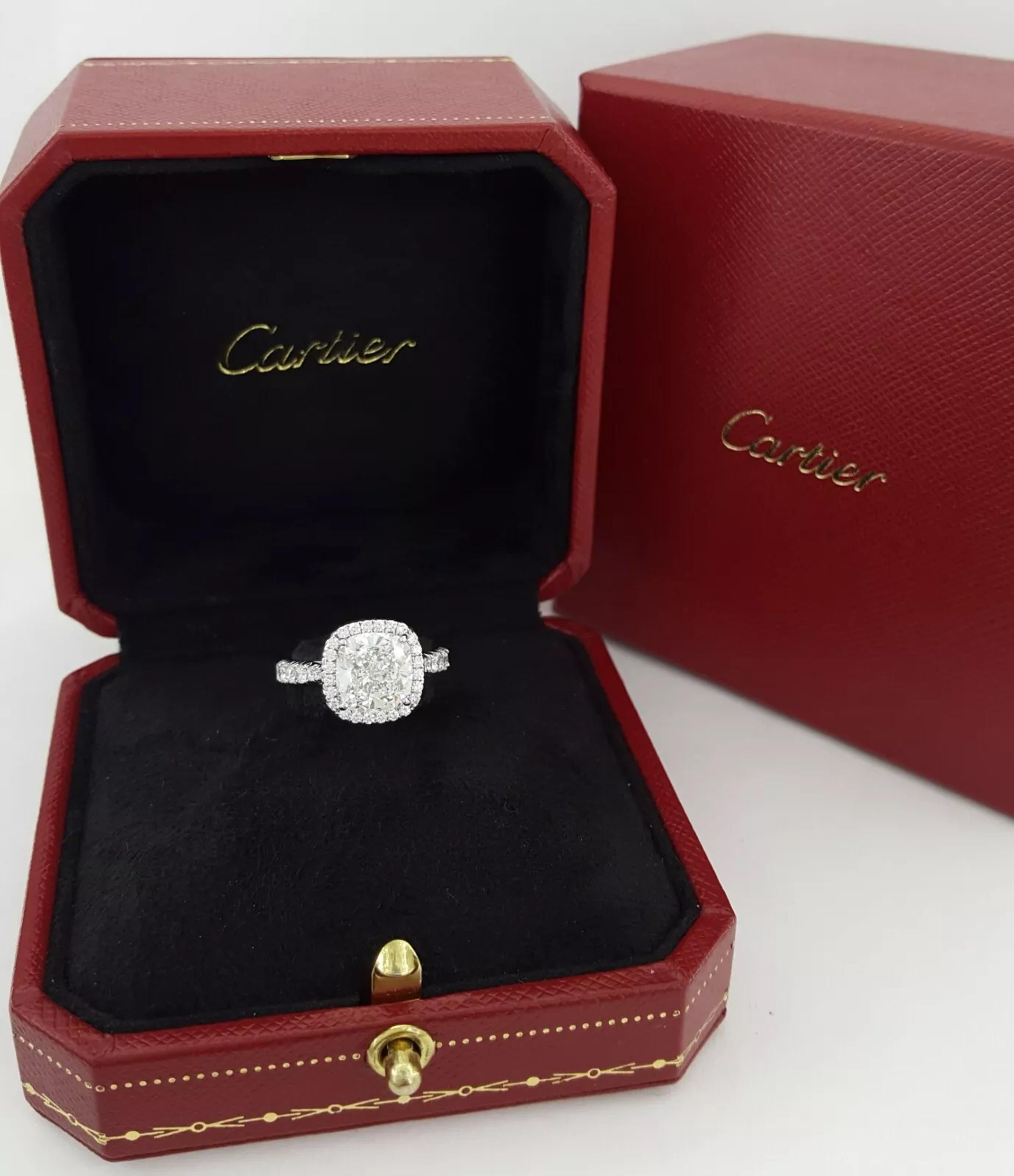 Cartier DESTINÉE 4 Carat Solitaire engagement ring For Sale at 1stDibs