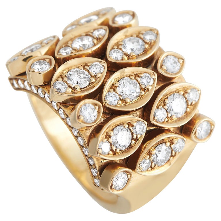 Cartier Diadea 18K Yellow Gold 1.62 Ct Diamond Ring at 1stDibs