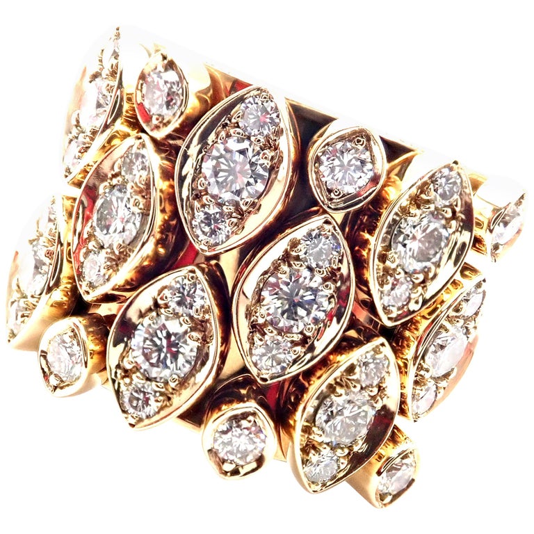 Cartier Diadea Mobile Diamond Yellow Gold Ring at 1stDibs