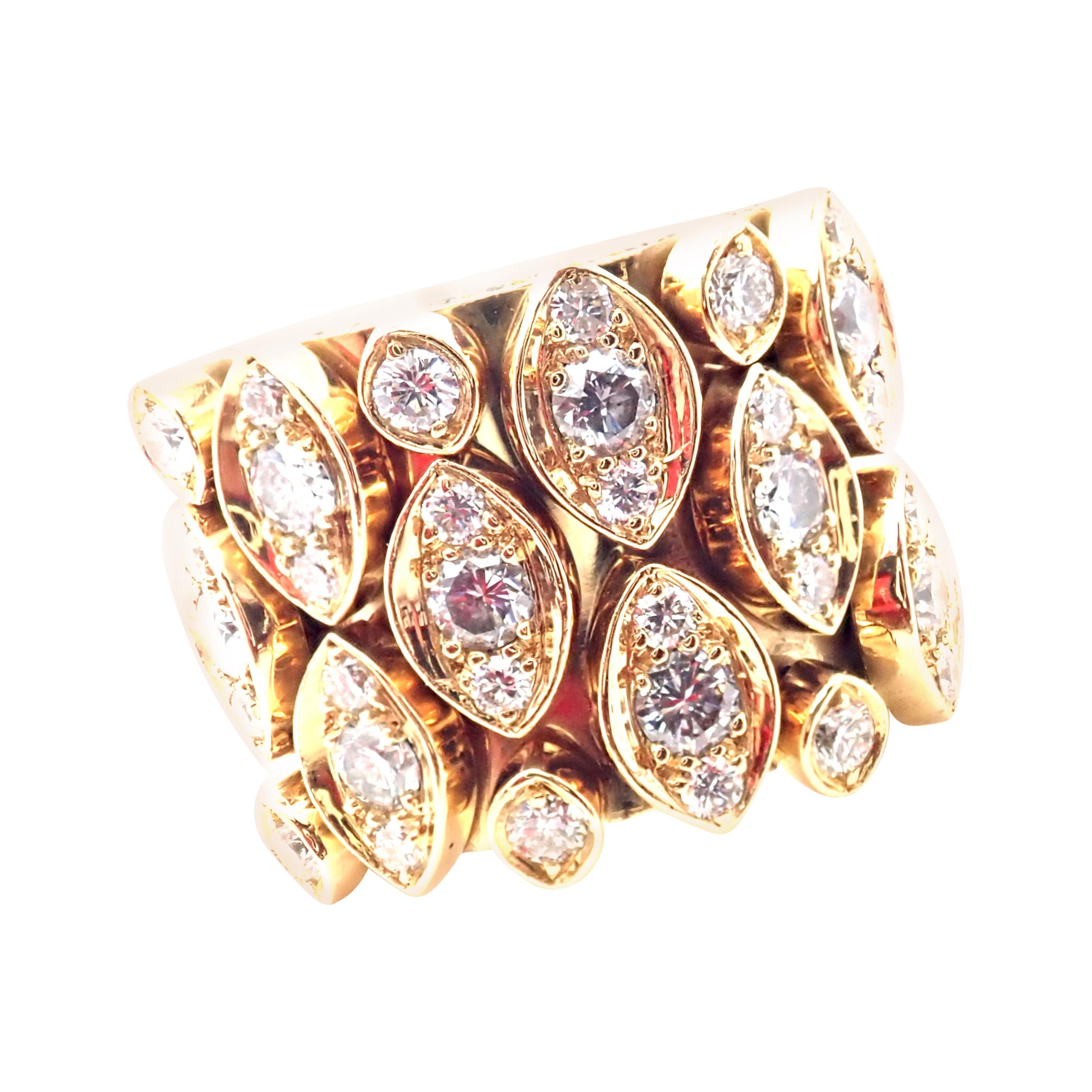 Cartier Inde Mysterieuse Pink Quartz Diamond Rose Gold Ring at 1stDibs