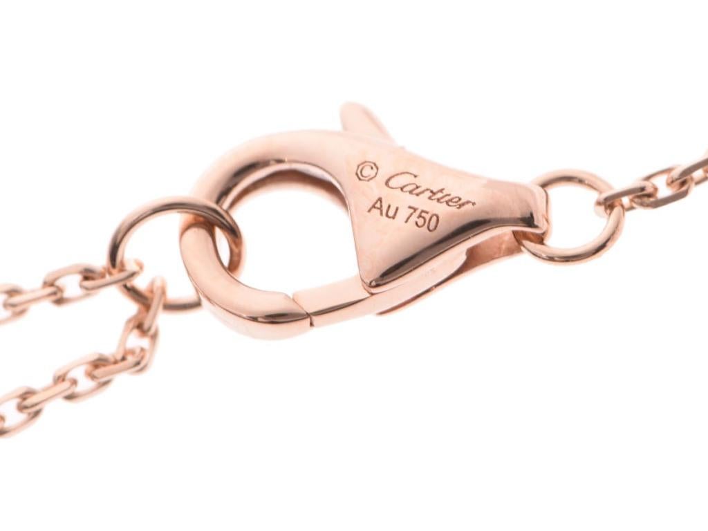 Cartier Diamants Diamond 18k Rose Gold Pendant Necklace XS For Sale at 1stDibs | cartier xs ...