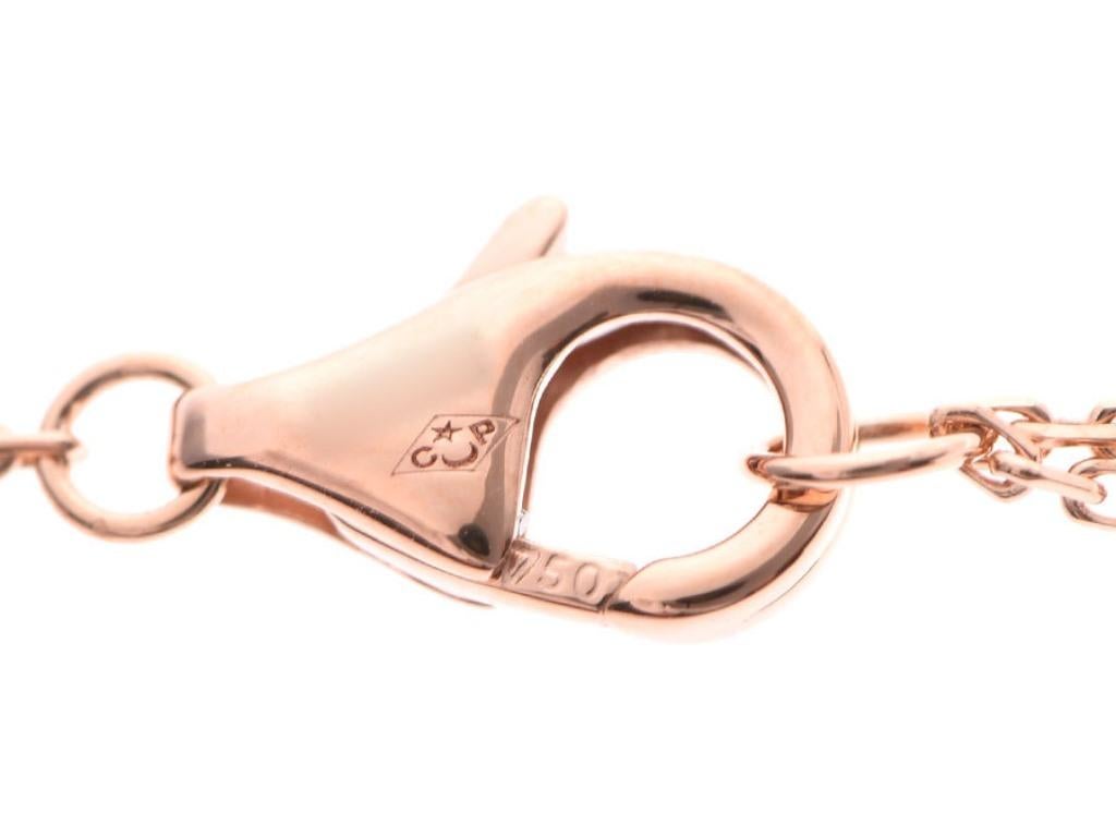 Cartier Diamants Diamond 18k Rose Gold Pendant Necklace XS For Sale at 1stDibs | cartier xs ...