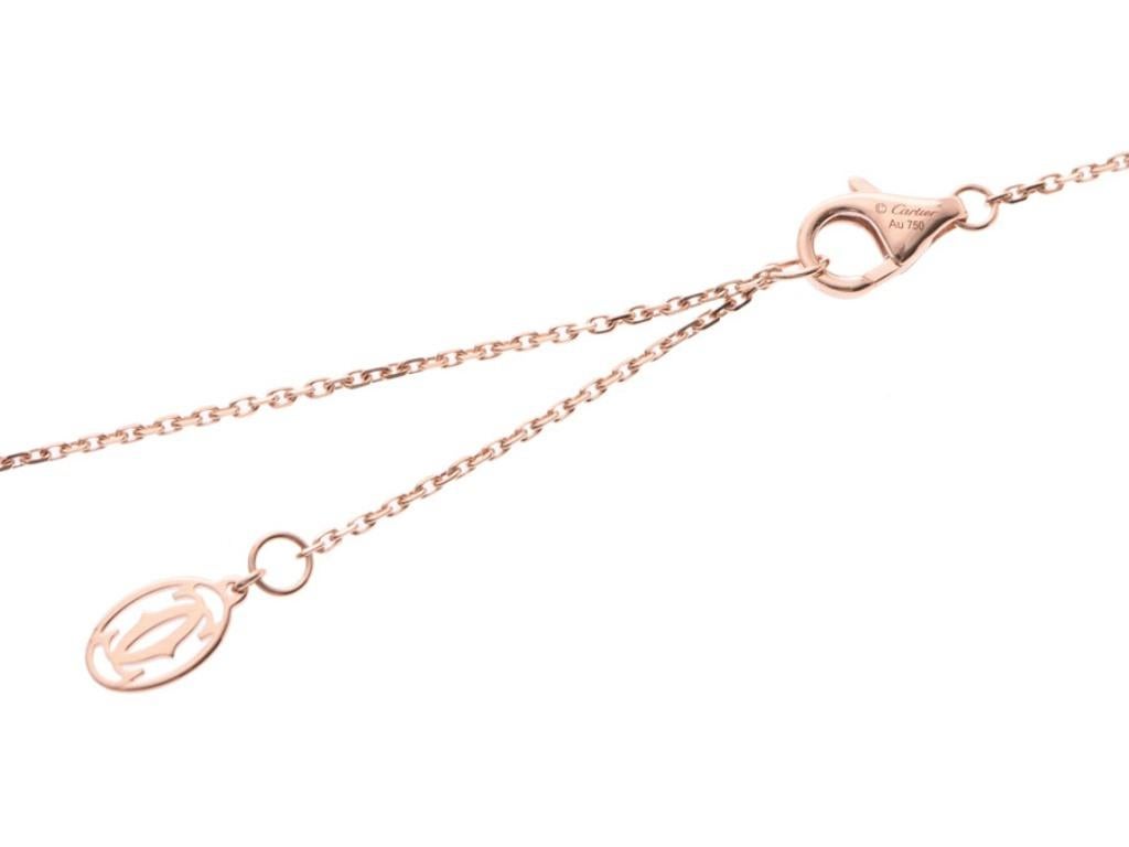 Cartier Diamants Diamond 18k Rose Gold Pendant Necklace XS For Sale at 1stDibs | cartier xs ...