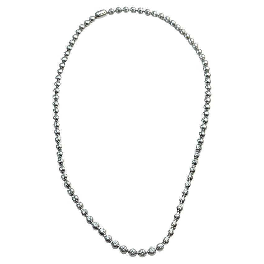 Cartier Pearl Gold and Stone Set Necklace at 1stDibs