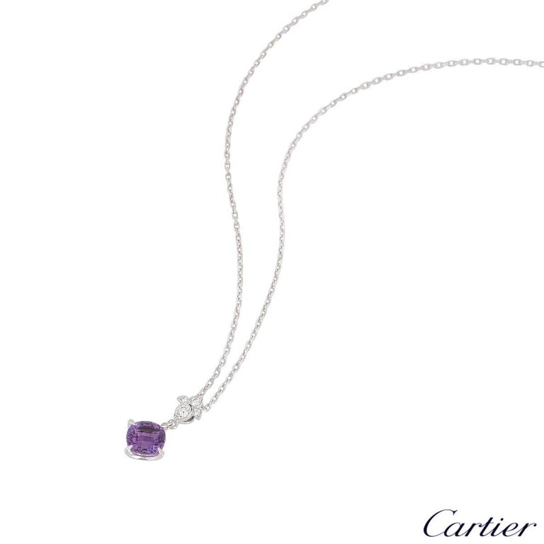 Cartier Diamond and Amethyst Lotus Collection Pendant at 1stDibs ...