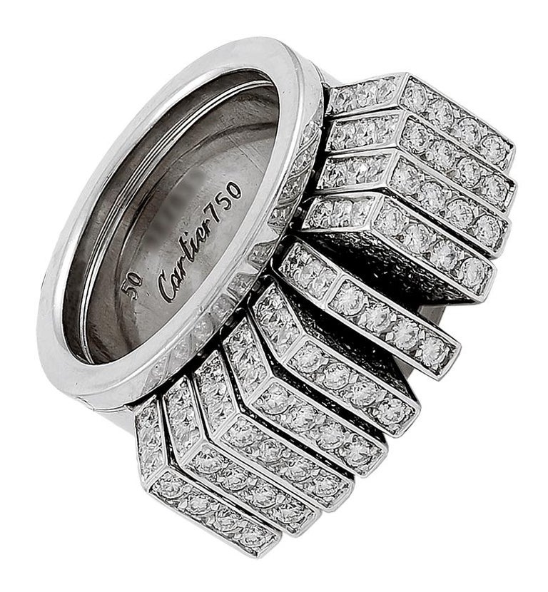 Cartier Diamond Flexible Movable Ring at 1stdibs