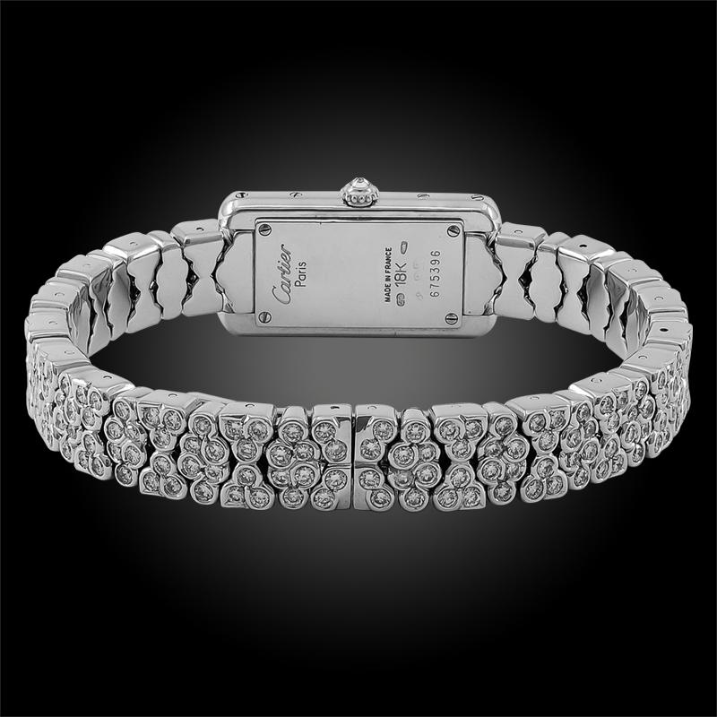 Cartier Diamond Gold Watch For Sale at 1stDibs | diamond cartier ...