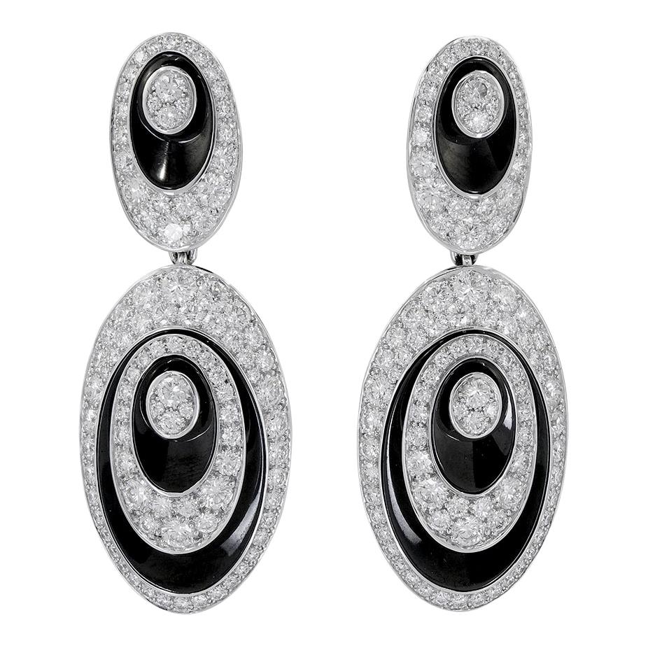 Cartier Diamond Earrings For Sale at 1stDibs