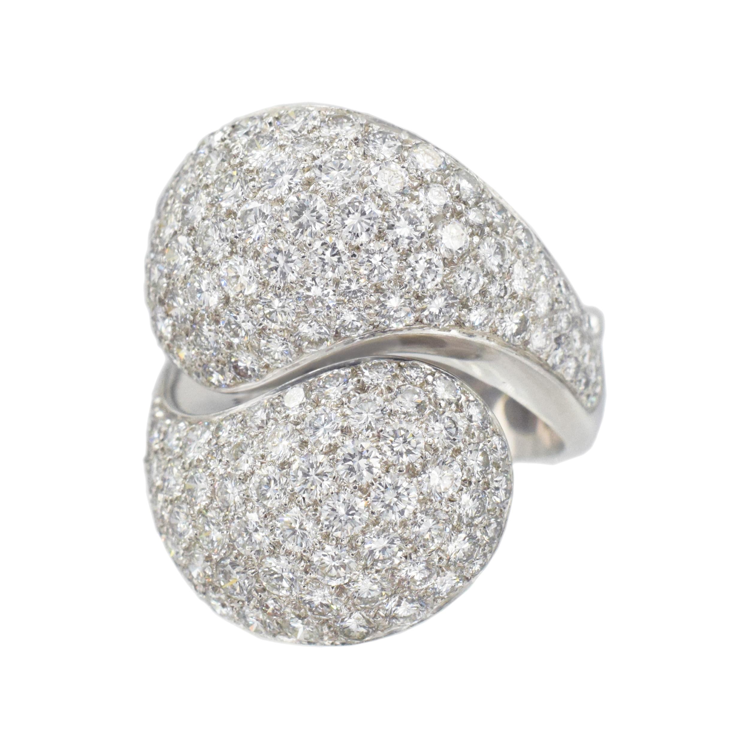 Cartier Diamond "Le Ying et Le Yang" Ring For Sale at 1stDibs