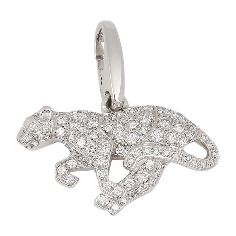 Cartier Diamond Panther Charm at 1stDibs