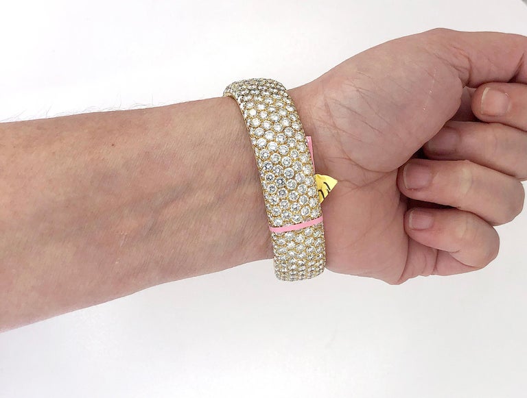 Cartier Diamond Panther Cuff Bangle Watch For Sale at 1stDibs | panther ...