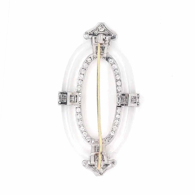 Cartier Diamond Pin 18K Yellow Gold and Platinum Brooch Antique Design ...