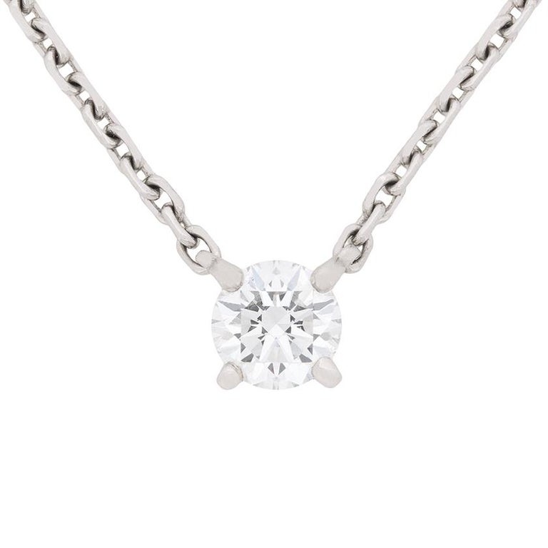Cartier Diamond Solitaire Pendant with GIA Certificate at 1stDibs ...
