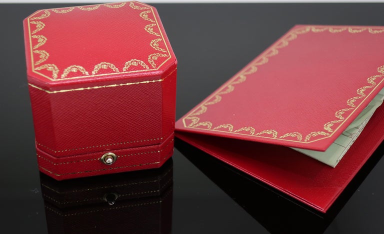 Cartier Diamond Wave Band Ring Set 18ct Yellow Gold For Sale at 1stDibs