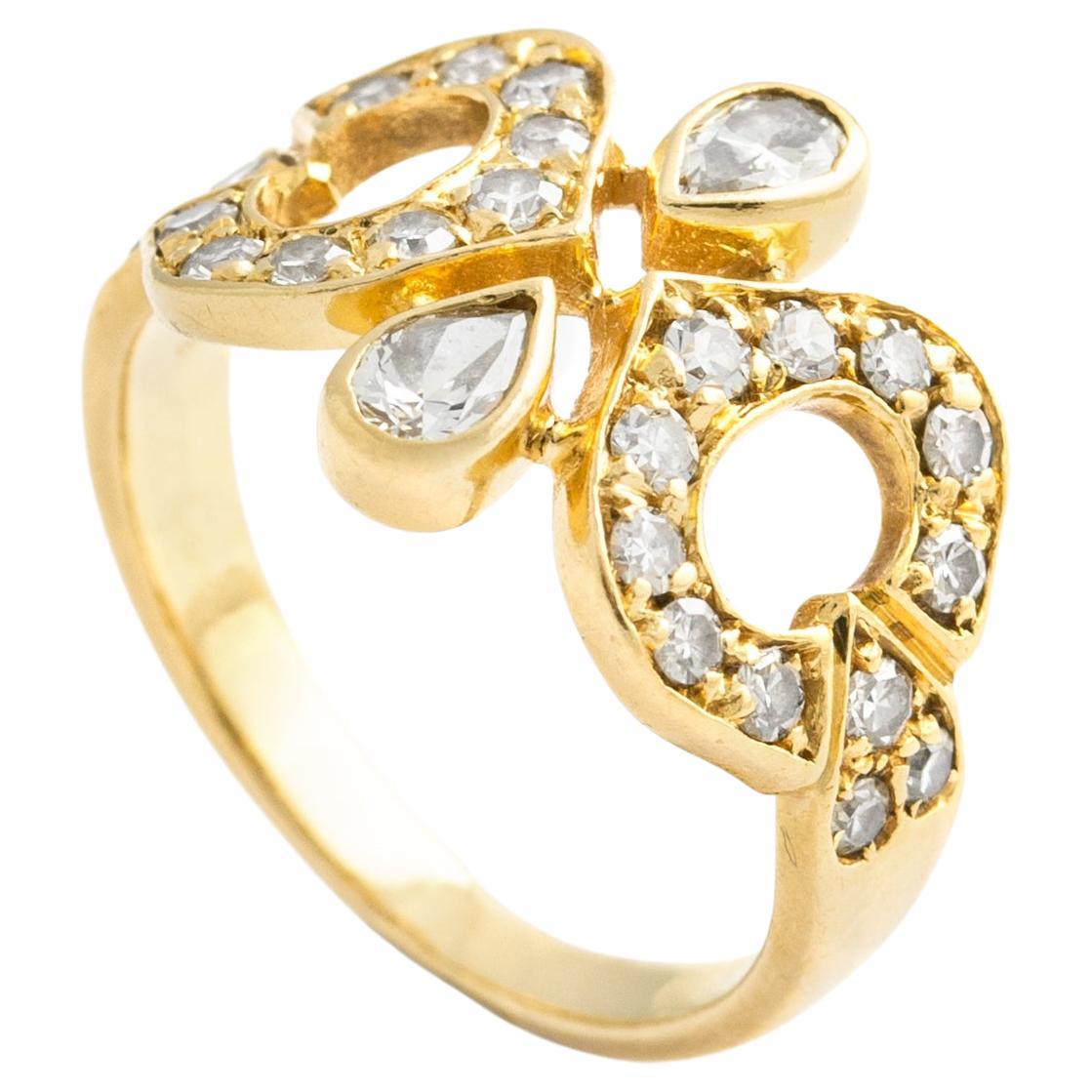 Cartier Diamond Set Heart Ring at 1stDibs | cartier heart ring, cartier ...