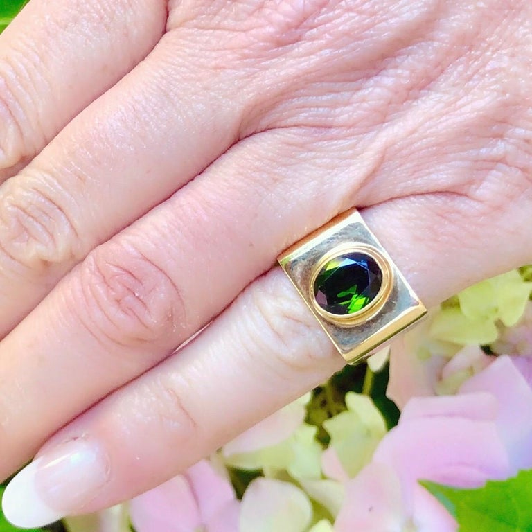 Cartier Dinh Van Modern Tourmaline Square Ring, circa 1970s at 1stDibs ...