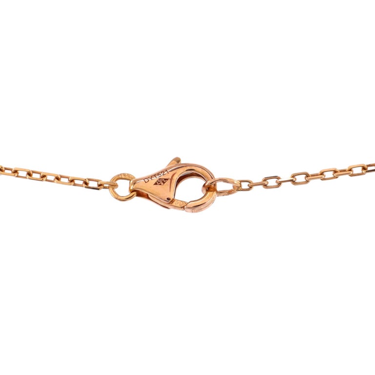 Cartier Double C De Cartier Pendant Necklace 18k Rose Gold and Diamonds ...