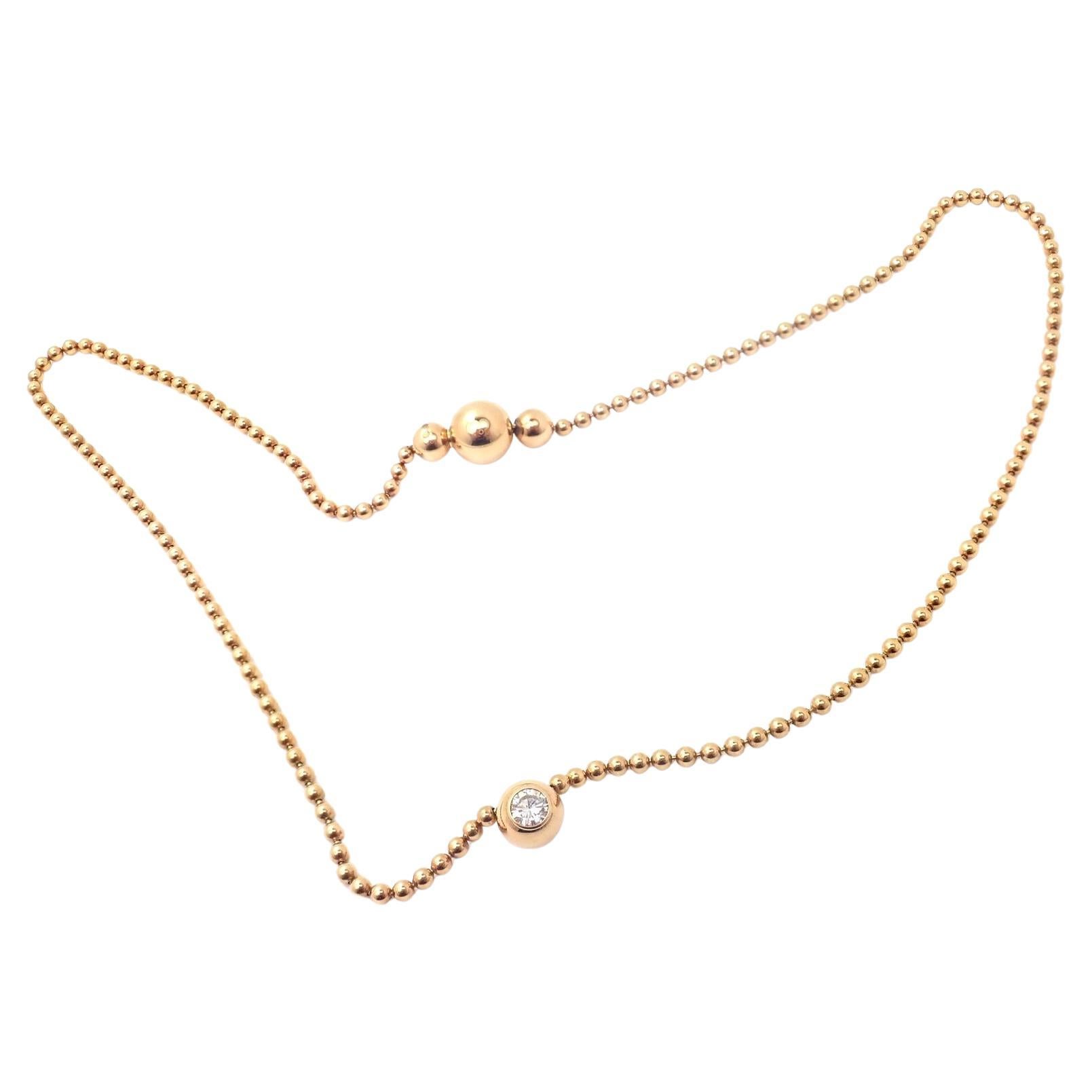 Cartier Diamond By The Yard Choker Yellow Gold Necklace at 1stDibs ...