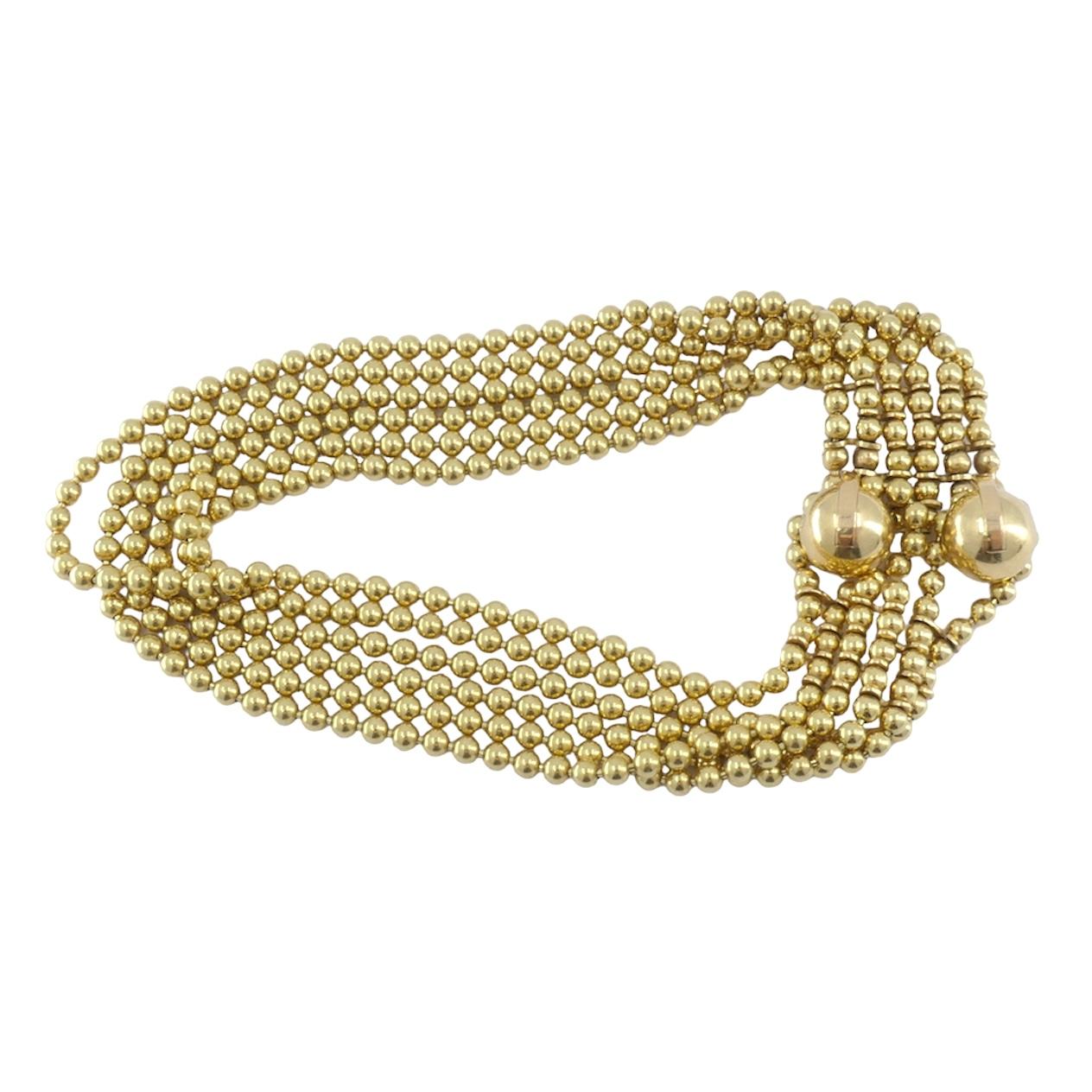 Cartier 'Draperie De Decollete' 18k Gold Bracelet For Sale at 1stDibs